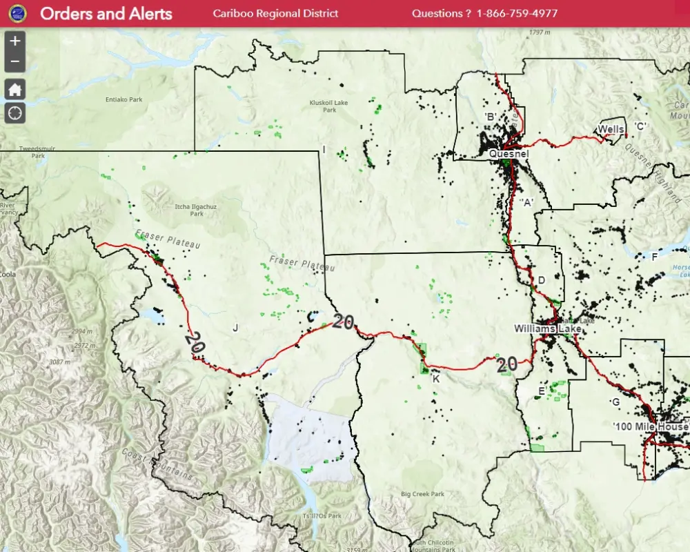 Evacuation Alerts and Orders | Cariboo Regional District
